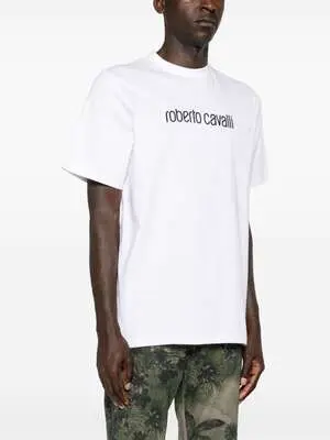 Roberto Cavalli Logo-print Cotton T-shirt