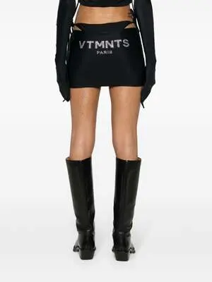 VTMNTS Paris Crystal-embellished Mini Skirt
