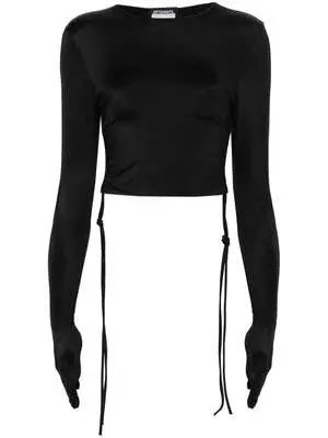 Vetements Cropped Long-sleeve T-shirt