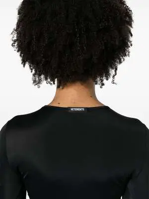 Vetements Cropped Long-sleeve T-shirt