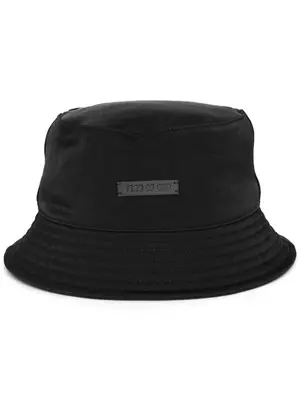 Fear Of God Logo-plaque Bucket Hat - Black