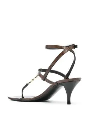 Saint Laurent Cassandra 60mm Leather Sandals