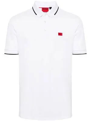 Hugo Deresino Cotton Polo Shirt - White