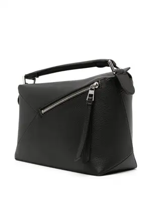 Loewe Small Puzzle Leather Bag - Black
