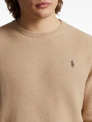 Polo Ralph Lauren Pony-embroidered Jumper - Neutrals