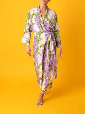 Bernadette Floral-print Silk Wrap Dress