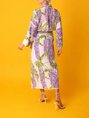 Bernadette Floral-print Silk Wrap Dress