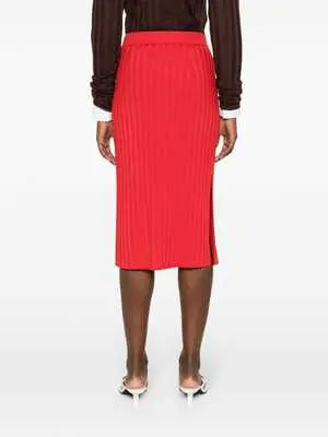 JOSEPH Chunky Ribbed Knit Skirt