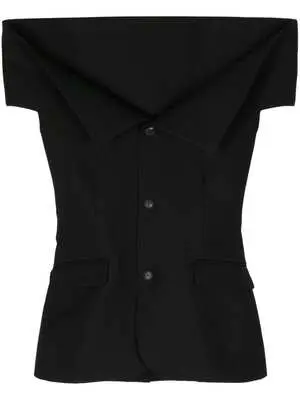 EGONLAB Off-shoulder Single-breasted Vest