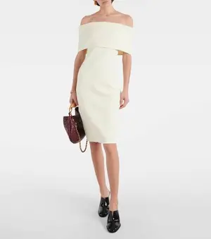 Bottega Veneta Off-shoulder Midi Dress