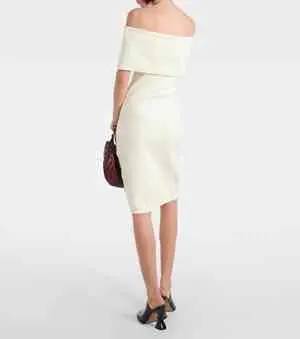 Bottega Veneta Off-shoulder Midi Dress
