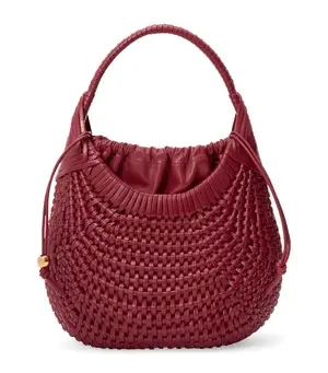 Loewe Leather Diamond Top-handle Basket Bag - Red