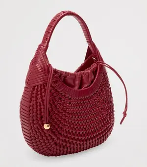 Loewe Leather Diamond Top-handle Basket Bag - Red