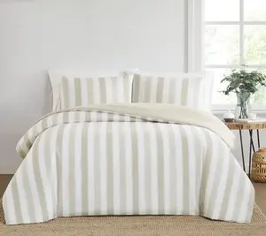 TRULY SOFT Aiden Stripe King 3 Piece Duvet Cove R Set - One-color