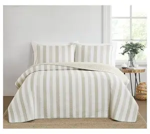 TRULY SOFT Aiden Stripe Full/queen 3 Piece Quil T Set - One-color
