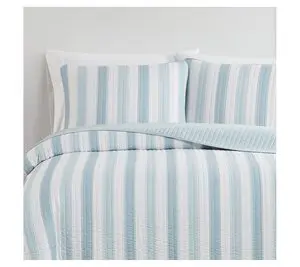 TRULY SOFT Aiden Stripe King 3 Piece Quilt Set