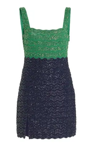 Staud Le Sable Sequined Mini Dress