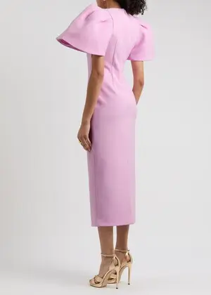 Solace London Lora Crepe Midi Dress