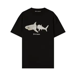 Palm Angels Shark Classic Tee /white - Black