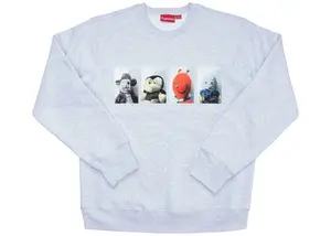 Supreme Mike Kelley Ahhyouth! Crewneck Sweatshirt - Ash Grey