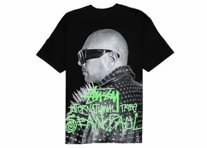 StÜssy X Sean Paul Tee Shirt - Black
