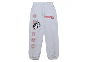TRAVIS SCOTT X Mitchell & Ness Northeastern Huskies Classic Sweatpants - Heather Gray