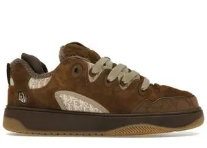 Dior B9s Skater Erl Suede With Oblique Jacquard - Brown/beige