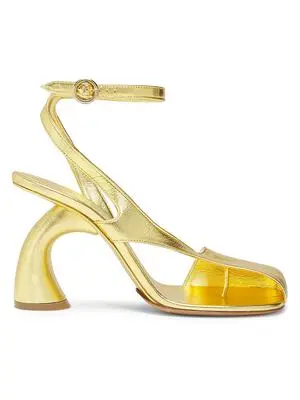 Dries Van Noten Women's 95MM Metallic Leather Pumps - Gold  - Gold