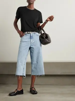 Eterne Boyfriend Cotton And Modal-blend T-shirt - Black