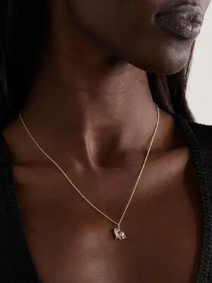 SYDNEY EVAN Hermit Crab Diamond Pendant Necklace