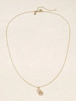 SYDNEY EVAN Hermit Crab Diamond Pendant Necklace