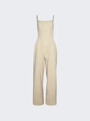 Zeynep Arçay Sleeveless Relaxed Fit Jumpsuit - Camel