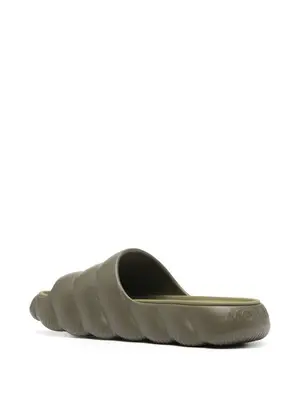 Moncler Lilo Embossed-logo Slides - Green