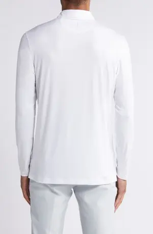 Johnnie-o Swing Long Sleeve Performance Polo - White