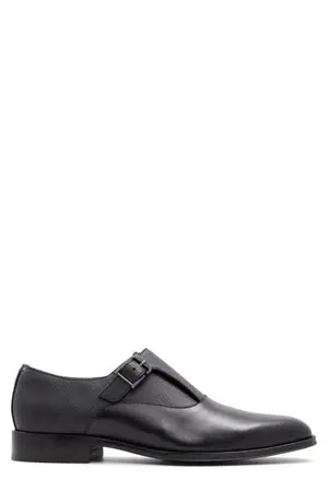 Aldo Buckled Monk Strap Leather Shoe