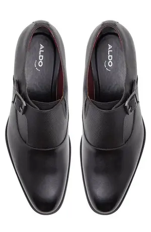 Aldo Buckled Monk Strap Leather Shoe