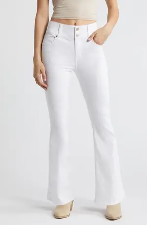 Women's White Bell Bottom Jeans