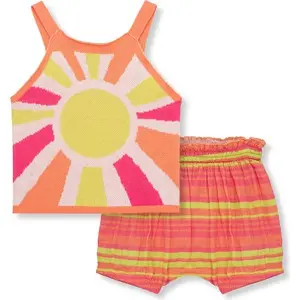 PEEK Sun Sweater Tank & Bubble Shorts Set