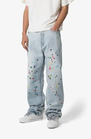 Mnml Ultra Baggy Paint Stitched Jeans