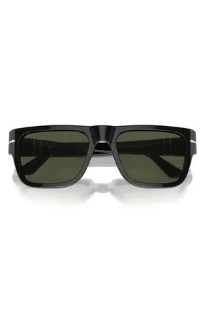 Persol 55mm Square Sunglasses - Black