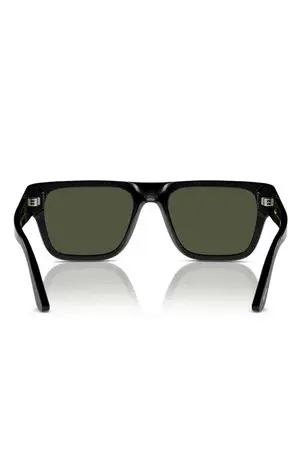 Persol 55mm Square Sunglasses - Black