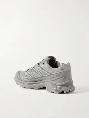 SALOMON Xt-6 Rubber-trimmed Mesh Sneakers - Gray