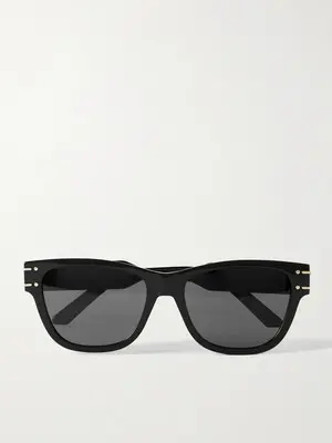 Dior S6u Square-frame Acetate Sunglasses - Black