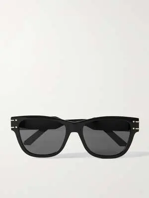 Dior S6u Square-frame Acetate Sunglasses - Black