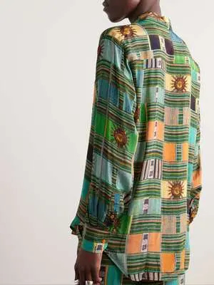 SIEDRES Printed Cotton-blend Shirt