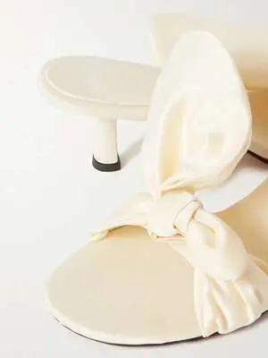 NEOUS Diana Bow-detailed Satin Sandals
