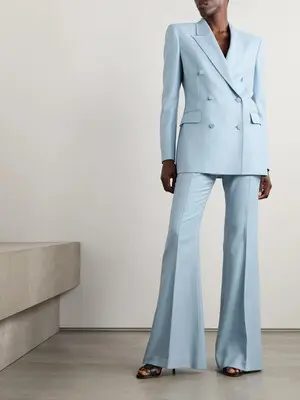 Gabriela Hearst Gavin Double-breasted Blazer - Blue