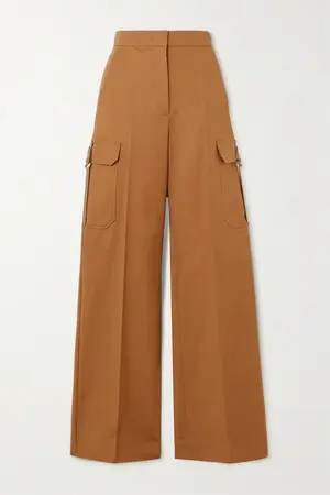 Max Mara Edda Cotton-blend Poplin Cargo Pants