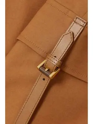 Max Mara Edda Cotton-blend Poplin Cargo Pants