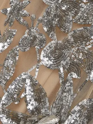 Oscar De La Renta Off-the-shoulder Sequined Tulle Gown